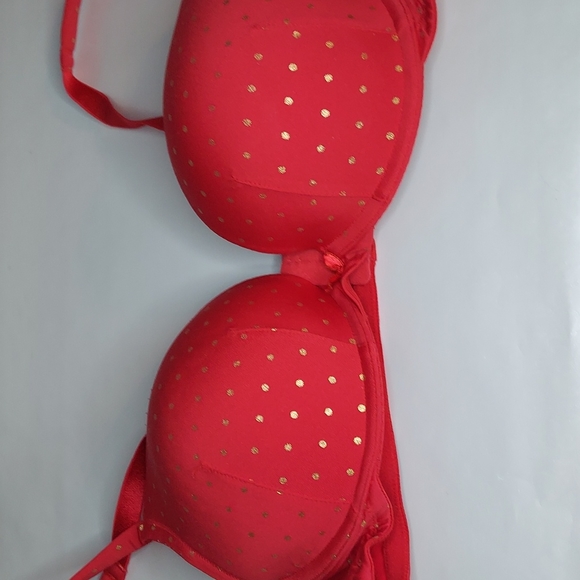 Cacique | Intimates & Sleepwear | Cacique Red Bra With Gold Dots | Poshmark